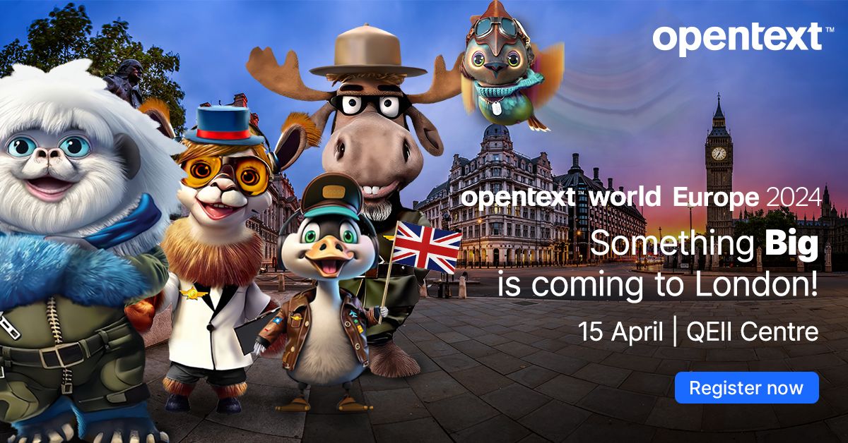 OpenText World Europe 2024 - London | OpenText OpenText World Europe 2024 - London | OpenText