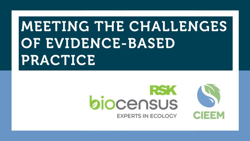 RSK Biocensus and the CIEEM Academic Special Interest Group have teamed ... RSK Biocensus and the CIEEM Academic Special Interest Group have teamed ...