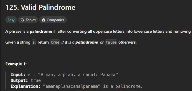 Prottoy Sarker on LinkedIn: LeetCode Problem 125. Valid Palindrome Prottoy Sarker on LinkedIn: LeetCode Problem 125. Valid Palindrome