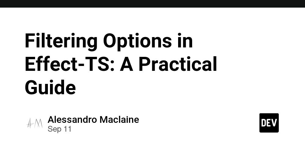 CodingCat.dev on LinkedIn: Filtering Options in Effect-TS: A Practical ... CodingCat.dev on LinkedIn: Filtering Options in Effect-TS: A Practical ...