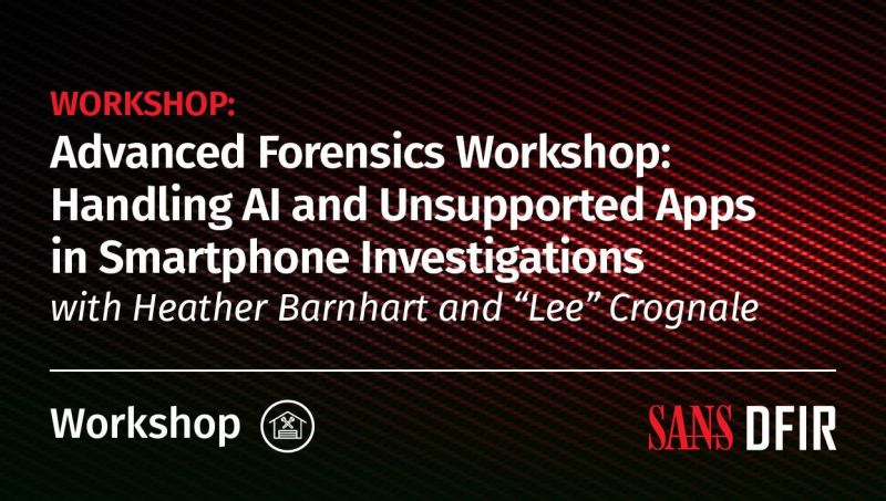 Watch our Advanced Forensics Workshop | SANS Digital Forensics and ... Watch our Advanced Forensics Workshop | SANS Digital Forensics and ...