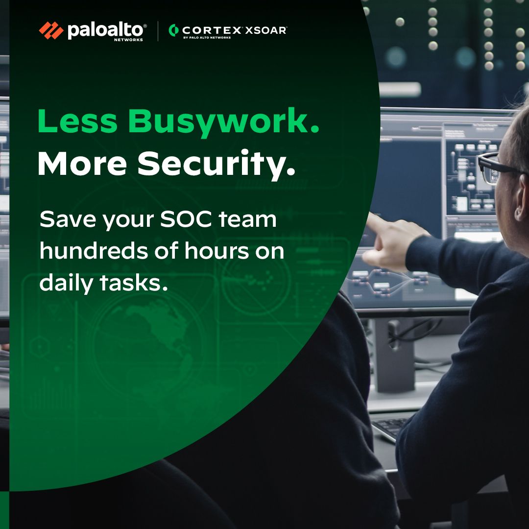 Palo Alto Networks on LinkedIn: Less Busywork, More Security - SecOps ... Palo Alto Networks on LinkedIn: Less Busywork, More Security - SecOps ...