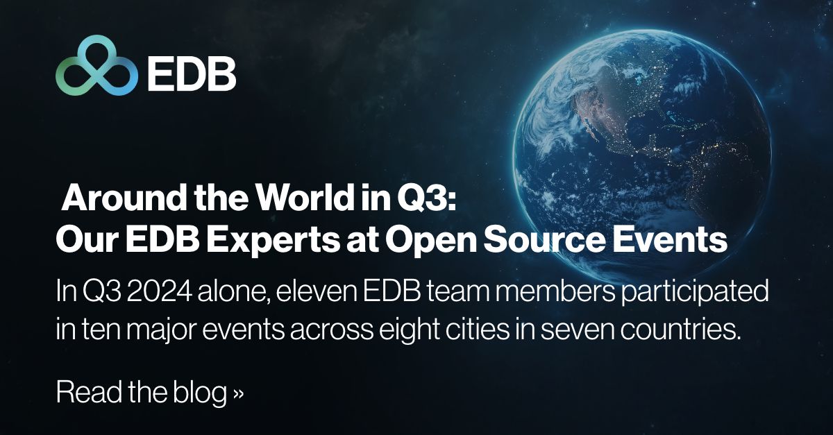 EDB on LinkedIn: #postgresql #opensource #edbpostgresai # ... EDB on LinkedIn: #postgresql #opensource #edbpostgresai # ...