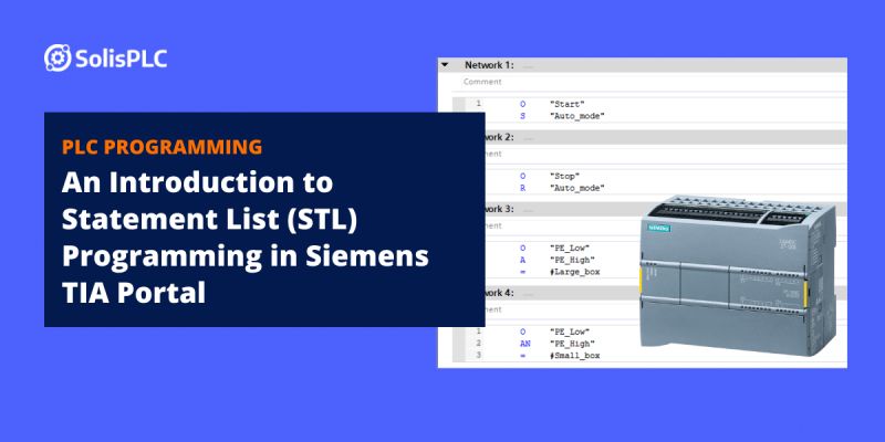 An Introduction to Statement List (STL) Programming in Siemens TIA ... An Introduction to Statement List (STL) Programming in Siemens TIA ...