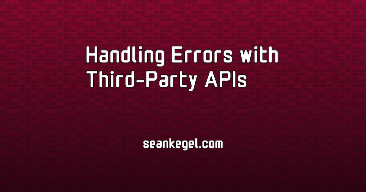 Laravel News on LinkedIn: Handling Errors with Third-Party APIs Laravel News on LinkedIn: Handling Errors with Third-Party APIs