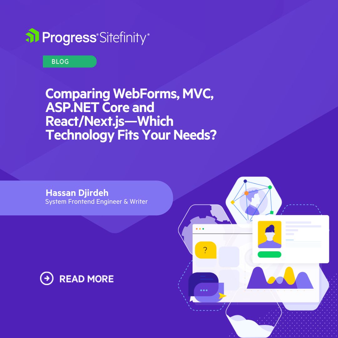 #webforms #mvc #aspnetcore #reactjs #nextjs | Progress Sitefinity #webforms #mvc #aspnetcore #reactjs #nextjs | Progress Sitefinity