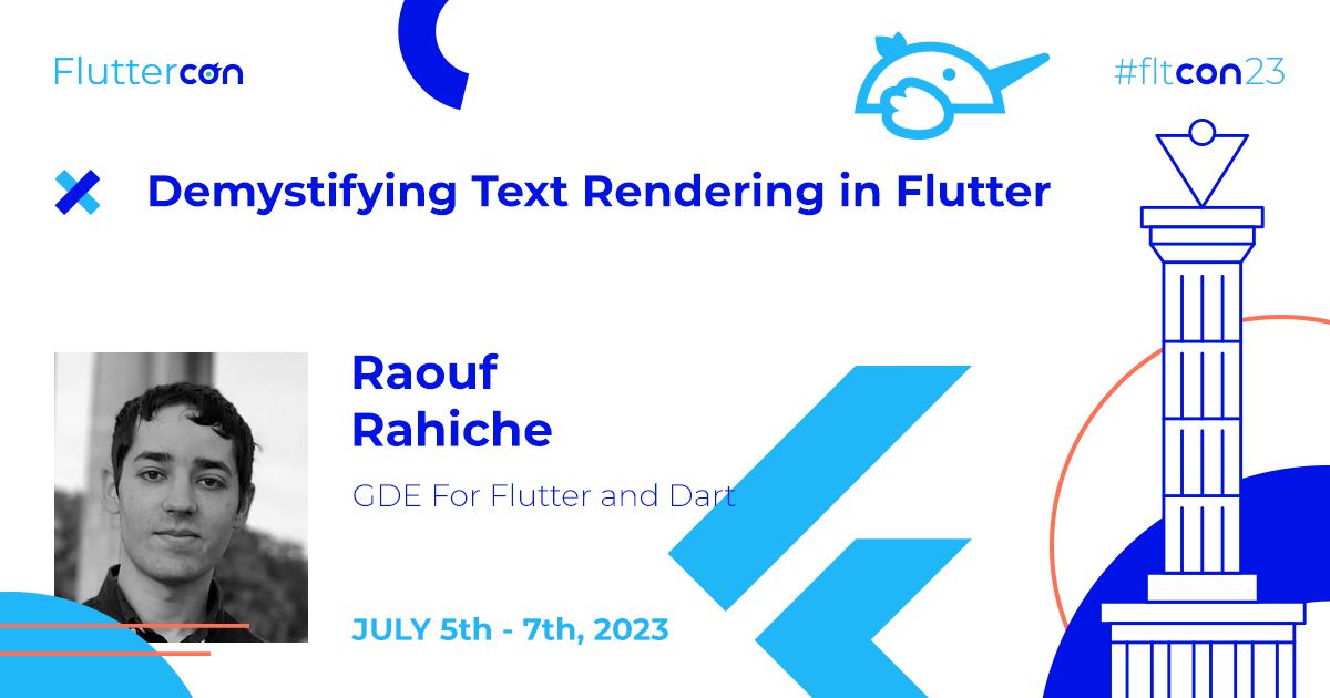 Fluttercon on LinkedIn: #ftcon23 #textrendering #flutter Fluttercon on LinkedIn: #ftcon23 #textrendering #flutter