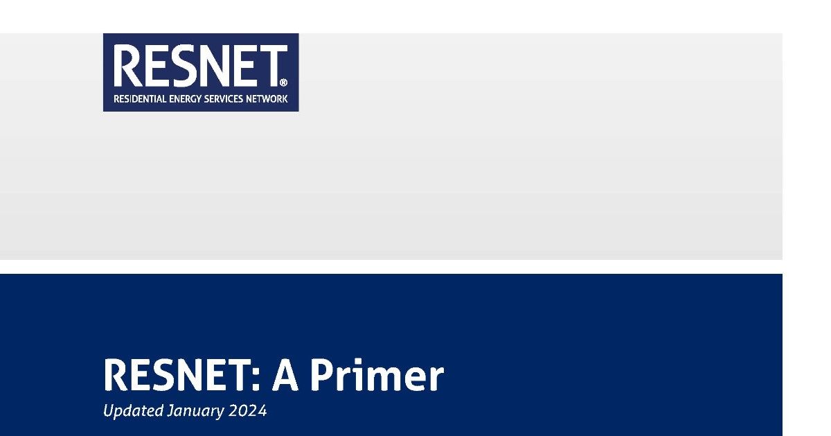 RESNET on LinkedIn: RESNET releases organization primer for 2024. View ... RESNET on LinkedIn: RESNET releases organization primer for 2024. View ...