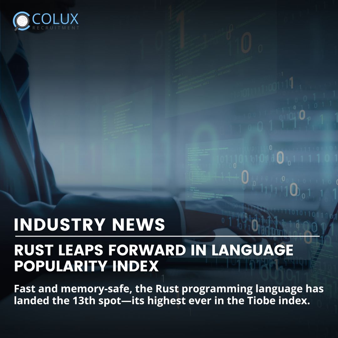 Rust ranks 13th in Tiobe Index | Rhys Cogan posted on the topic | LinkedIn Rust ranks 13th in Tiobe Index | Rhys Cogan posted on the topic | LinkedIn