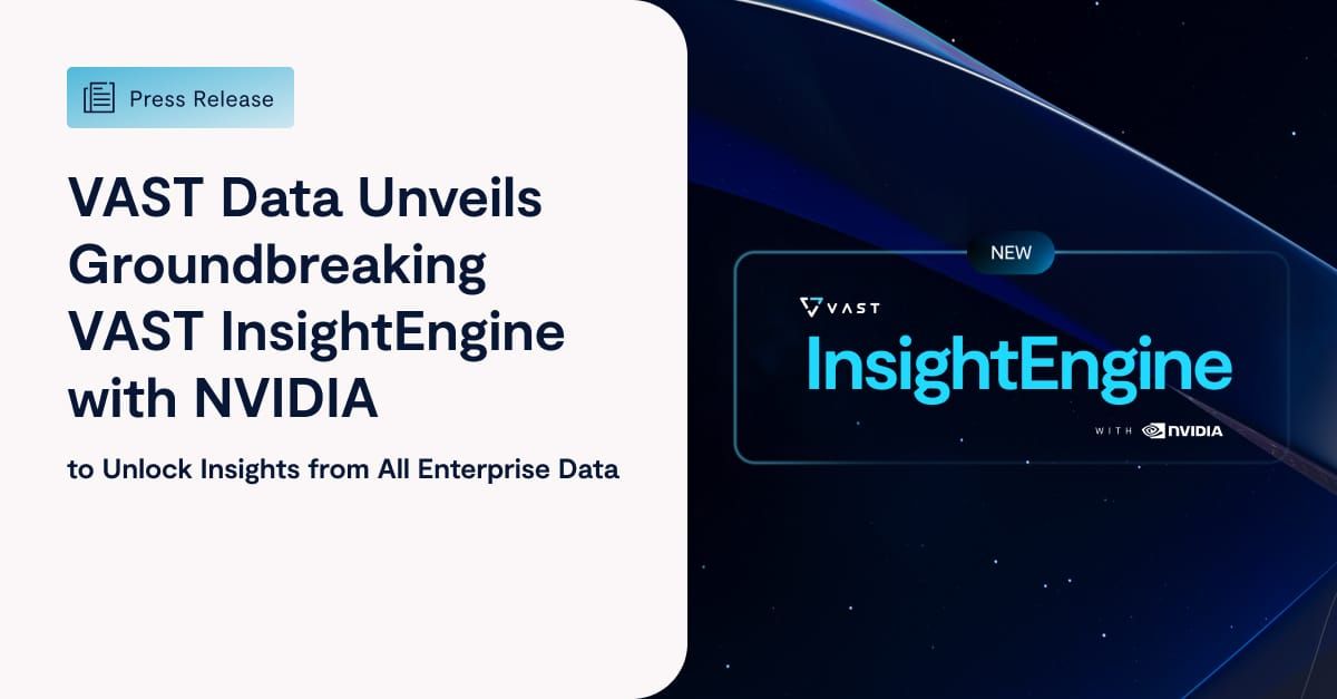 Bryan Jenkins on LinkedIn: VAST Data Unveils Groundbreaking VAST ... Bryan Jenkins on LinkedIn: VAST Data Unveils Groundbreaking VAST ...