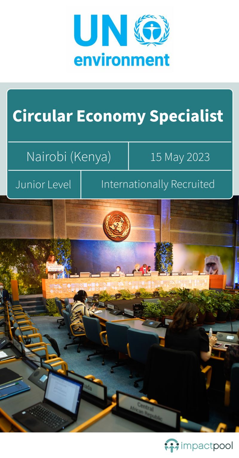Impactpool on LinkedIn: Circular Economy Specialist | UNEP Young Talent ... Impactpool on LinkedIn: Circular Economy Specialist | UNEP Young Talent ...