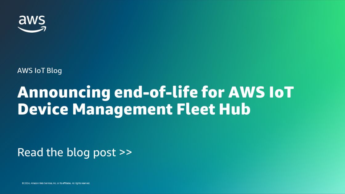 David G. Simmons 🇺🇦 on LinkedIn: Announcing end-of-life for AWS IoT ... David G. Simmons 🇺🇦 on LinkedIn: Announcing end-of-life for AWS IoT ...