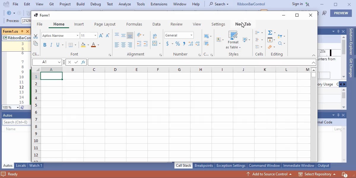 Programmatically Customize the Ribbon Bar Control | Demo | Spread.NET ... Programmatically Customize the Ribbon Bar Control | Demo | Spread.NET ...