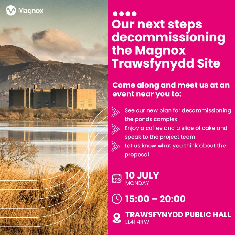Magnox Ltd on LinkedIn: #trawsfynydd #decommissioning Magnox Ltd on LinkedIn: #trawsfynydd #decommissioning