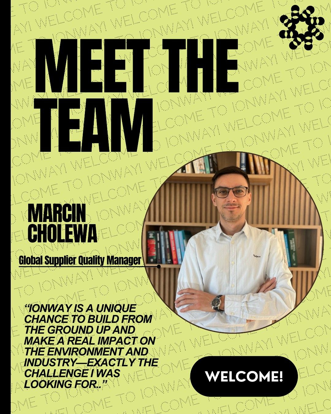 IONWAY on LinkedIn: We’re excited to introduce Marcin Cholewa, our ... IONWAY on LinkedIn: We’re excited to introduce Marcin Cholewa, our ...