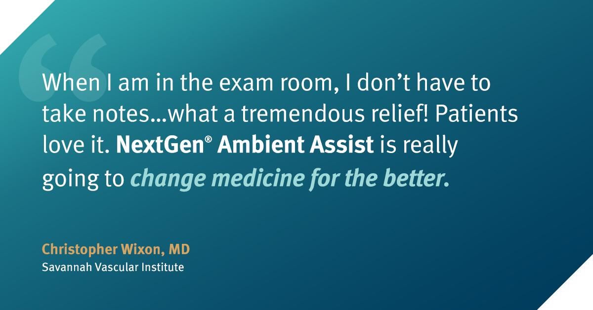 Matthew Tuck on LinkedIn: NextGen®️ Ambient Assist has made it easier ... Matthew Tuck on LinkedIn: NextGen®️ Ambient Assist has made it easier ...