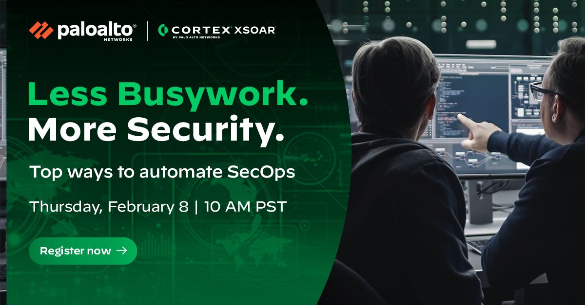 Less Busywork, More Security - SecOps Automation Top Use Cases | Robert ... Less Busywork, More Security - SecOps Automation Top Use Cases | Robert ...