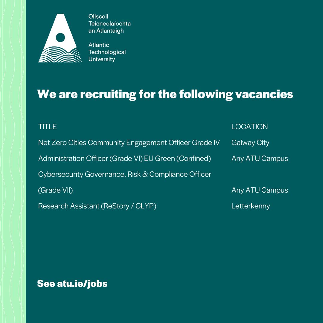 Jobs at ATU | Atlantic Technological University Jobs at ATU | Atlantic Technological University