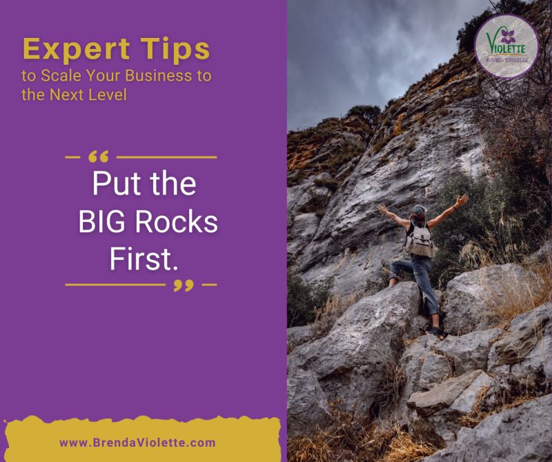 How to prioritize your big rocks ahead of time | Brenda Violette posted ... How to prioritize your big rocks ahead of time | Brenda Violette posted ...