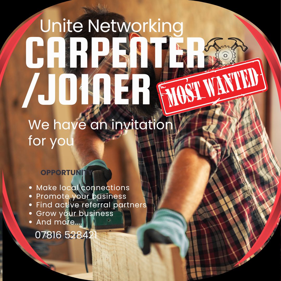 BNI Unite UK on LinkedIn: ⭐⭐Why Should a Carpenter Visit Our Business ... BNI Unite UK on LinkedIn: ⭐⭐Why Should a Carpenter Visit Our Business ...