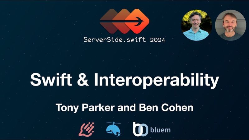ServerSide.swift on LinkedIn: Swift & Interoperability - Tony Parker ... ServerSide.swift on LinkedIn: Swift & Interoperability - Tony Parker ...