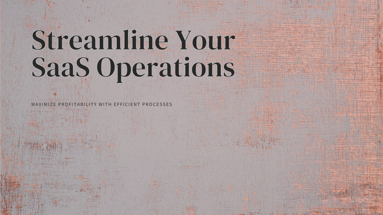 🚀 Optimize Operational Processes: The Key to Tripling Your SaaS ... 🚀 Optimize Operational Processes: The Key to Tripling Your SaaS ...
