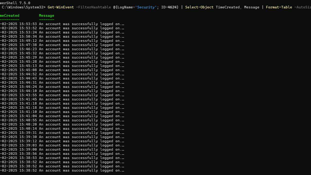 Detecting Suspicious Logins in Windows Using PowerShell & Event Viewer Detecting Suspicious Logins in Windows Using PowerShell & Event Viewer