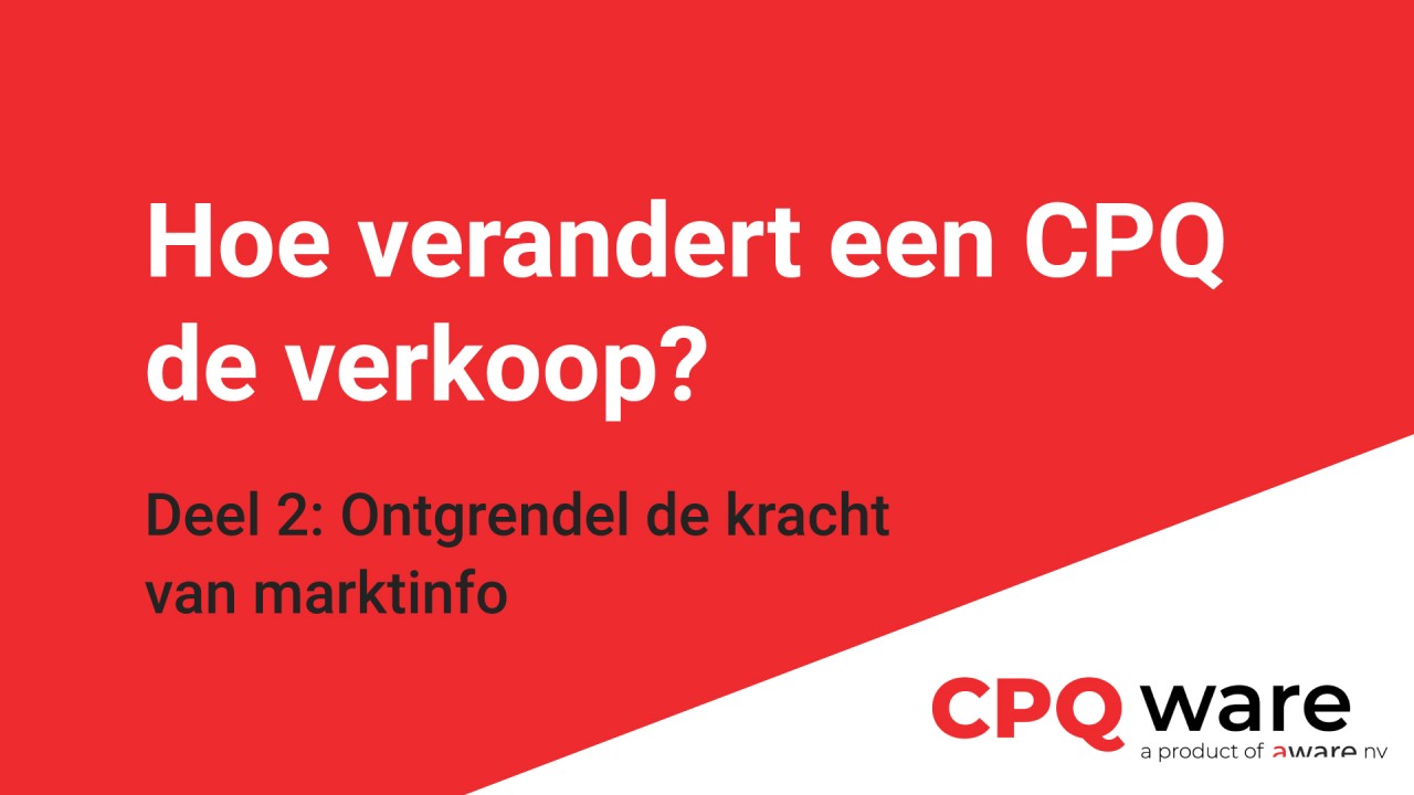 Deel 2: Ontgrendel de kracht van marktinfo Deel 2: Ontgrendel de kracht van marktinfo