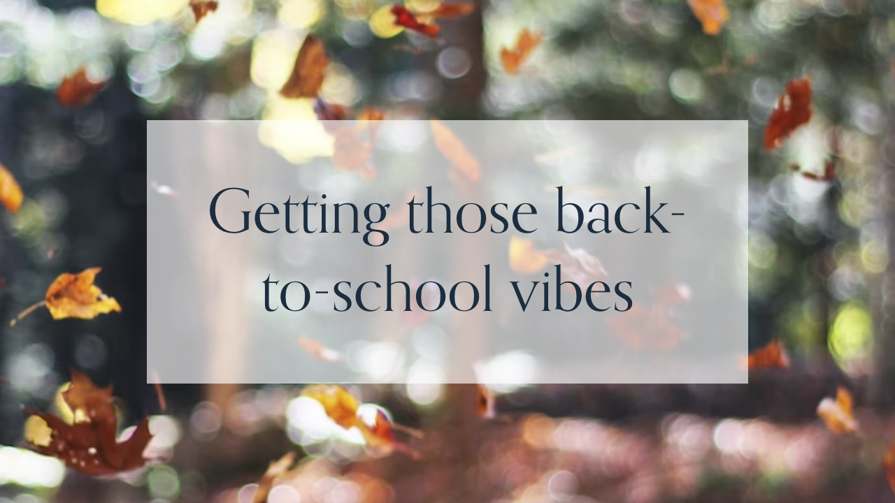 Weeknotes #6 – getting those back-to-school vibes Weeknotes #6 – getting those back-to-school vibes