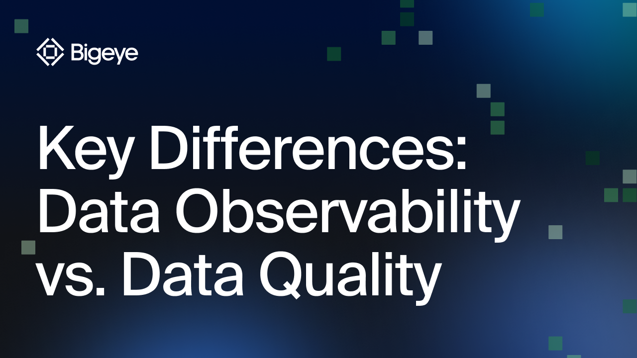 Data Observability vs. Data Quality: Key Differences Data Observability vs. Data Quality: Key Differences