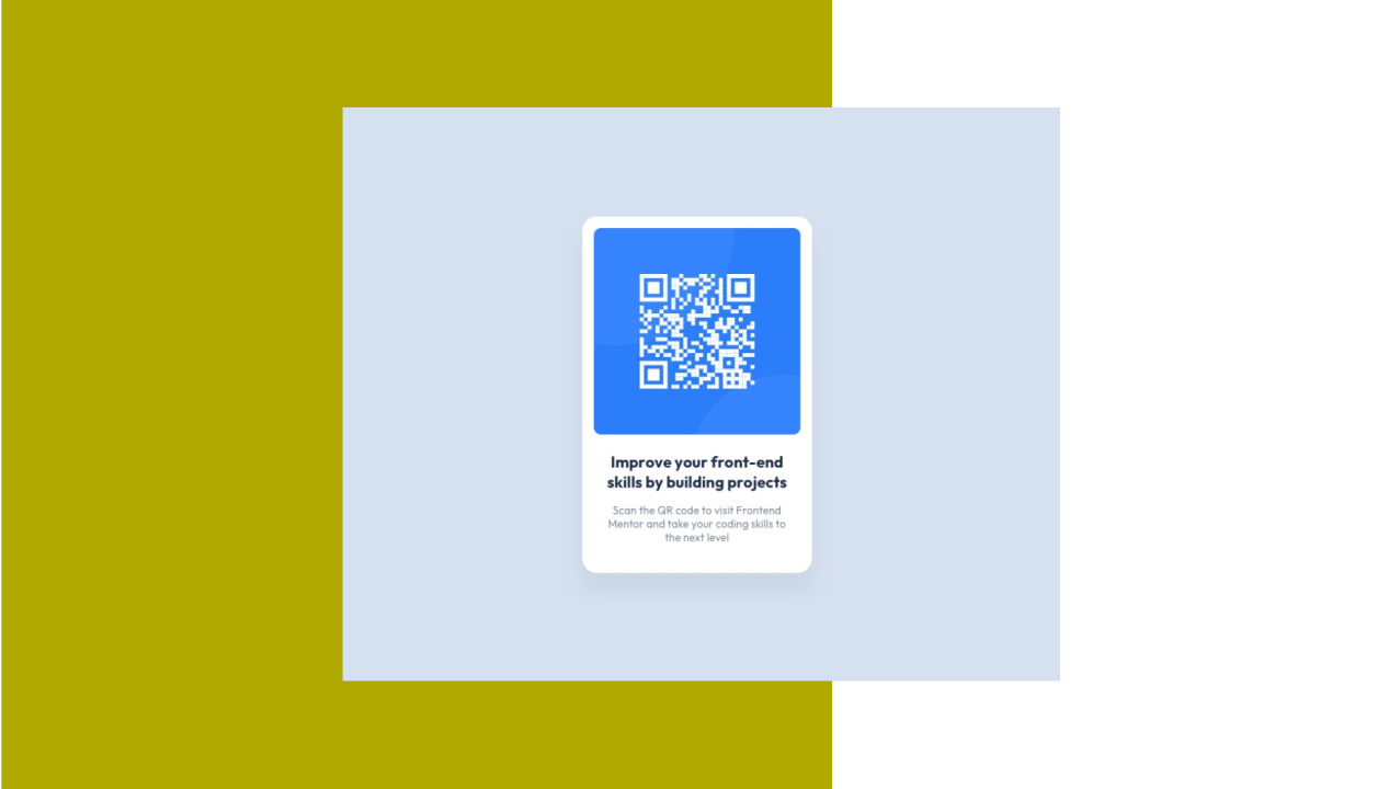 Html and CSS qr-code component Html and CSS qr-code component