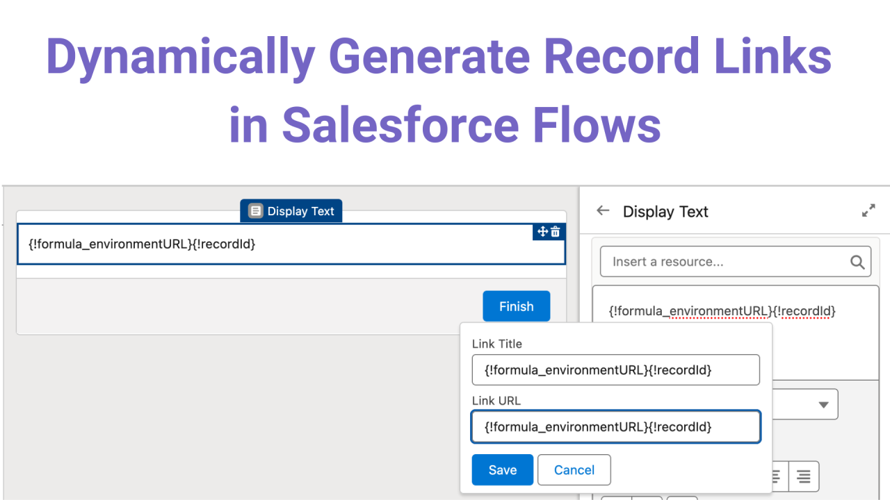 🔗 Stop Hard Coding URLs: Dynamically Generate Record Links in Flows 🔗 Stop Hard Coding URLs: Dynamically Generate Record Links in Flows