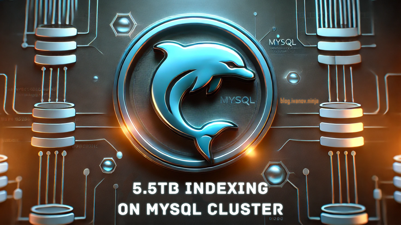 MySQL 8.0: Creating an Index on a 5.5 TB Table in an InnoDB Cluster MySQL 8.0: Creating an Index on a 5.5 TB Table in an InnoDB Cluster