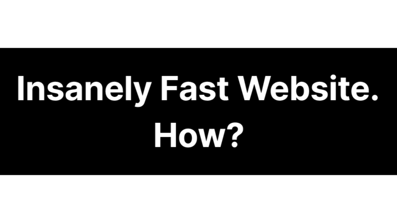 Supercharge Your Website Speed: A Framework-Agnostic Approach Supercharge Your Website Speed: A Framework-Agnostic Approach