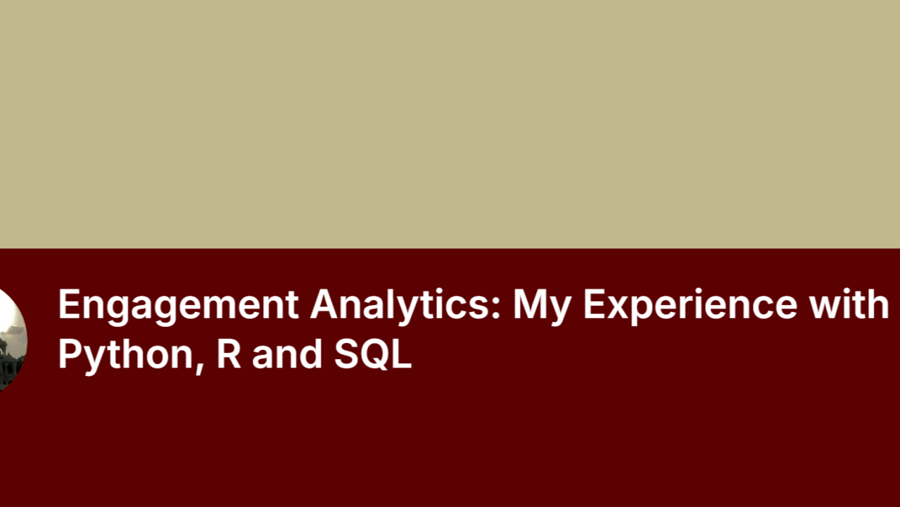 Unlocking Advanced Data Analysis: My Journey with Python, R and SQL Unlocking Advanced Data Analysis: My Journey with Python, R and SQL