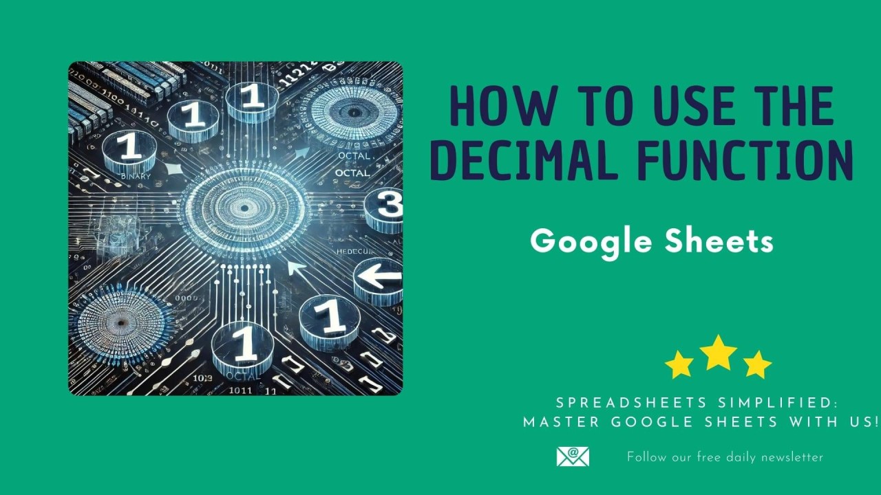 How to use the DECIMAL Function in Google Sheets How to use the DECIMAL Function in Google Sheets