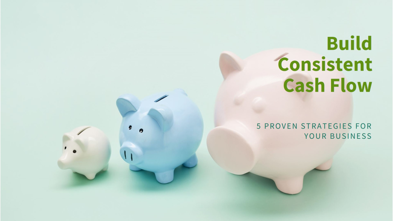 5 Proven Strategies to Build Consistent Cash Flow in Your Business 5 Proven Strategies to Build Consistent Cash Flow in Your Business