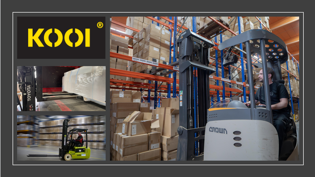KOOI® Equipment for Forklifts: Save Space, Time and Money. KOOI® Equipment for Forklifts: Save Space, Time and Money.