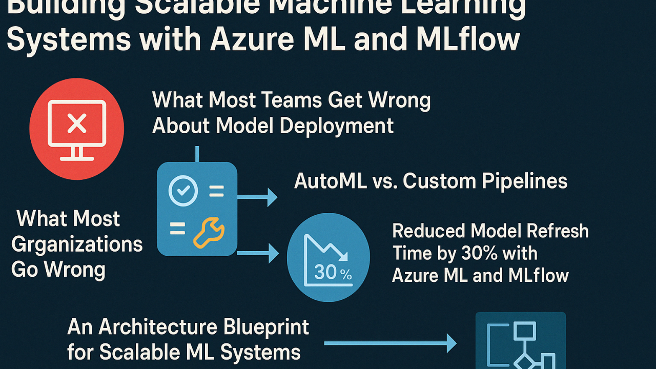 Building Scalable Machine Learning Systems with Azure ML and MLflow Building Scalable Machine Learning Systems with Azure ML and MLflow