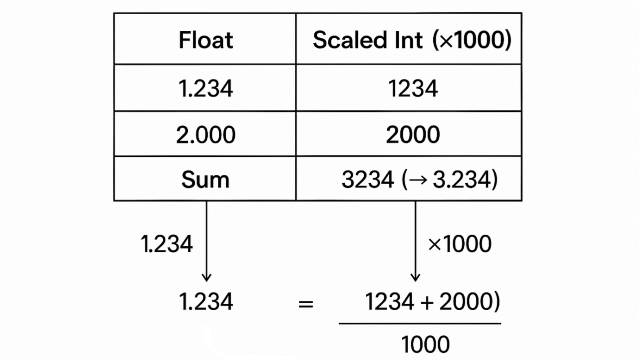 Replacing Floating-Point Arithmetic with Integer Arithmetic in C Replacing Floating-Point Arithmetic with Integer Arithmetic in C