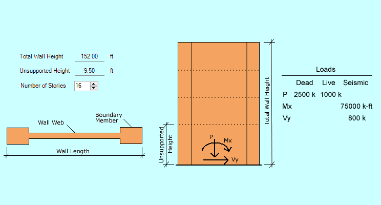 Shear Wall Design Example Using ASDIP CONCRETE Shear Wall Design Example Using ASDIP CONCRETE