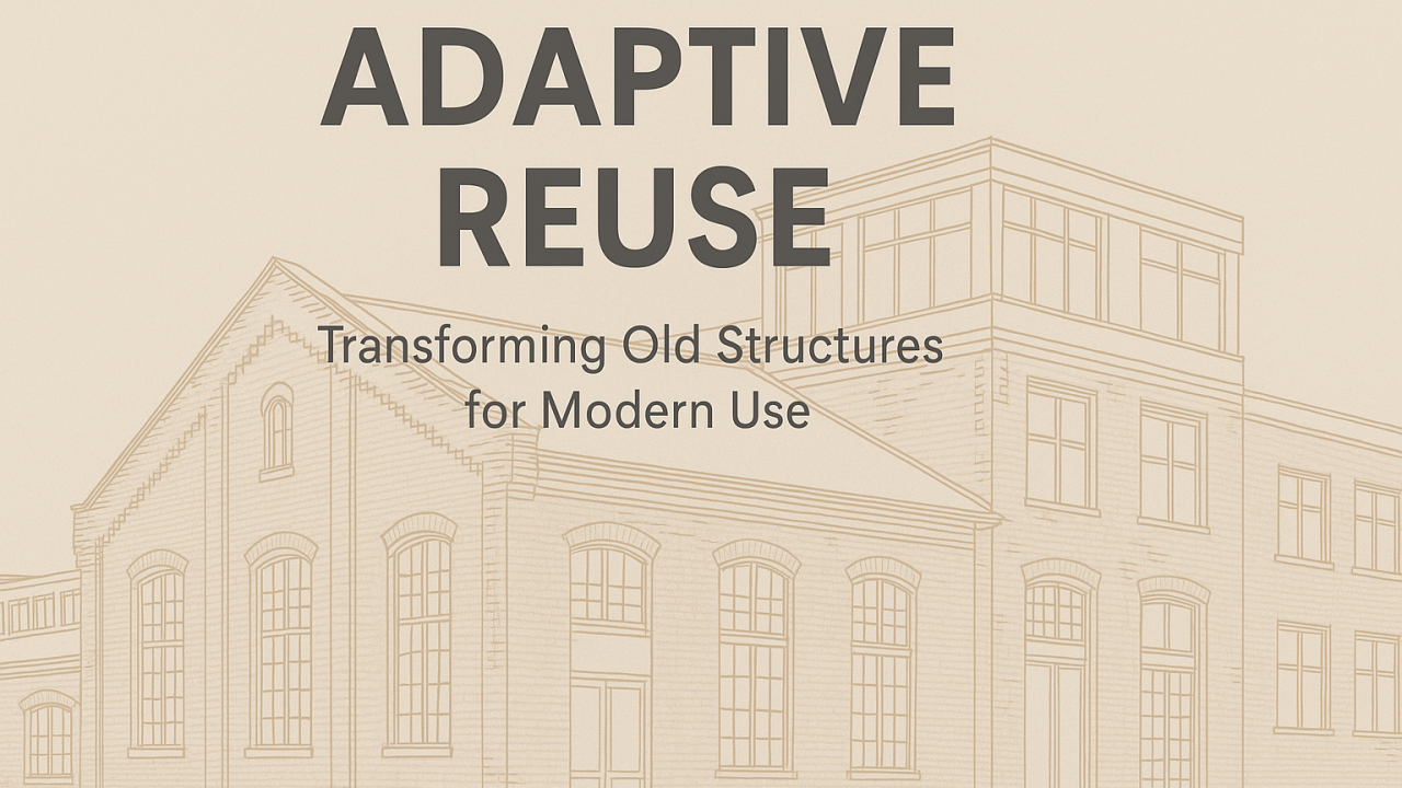 Adaptive Reuse (Transforming Old Structures for Modern Use) Adaptive Reuse (Transforming Old Structures for Modern Use)