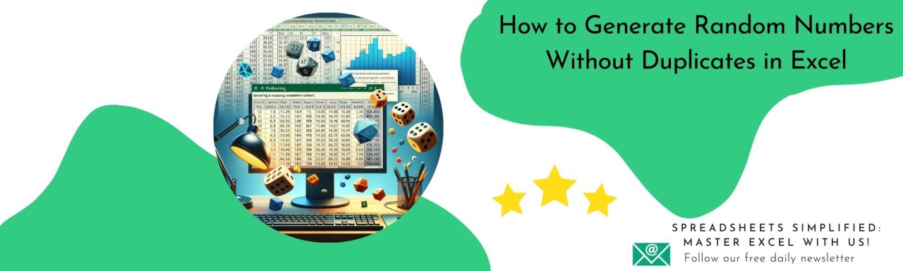 How to Generate Random Numbers Without Duplicates in Excel How to Generate Random Numbers Without Duplicates in Excel