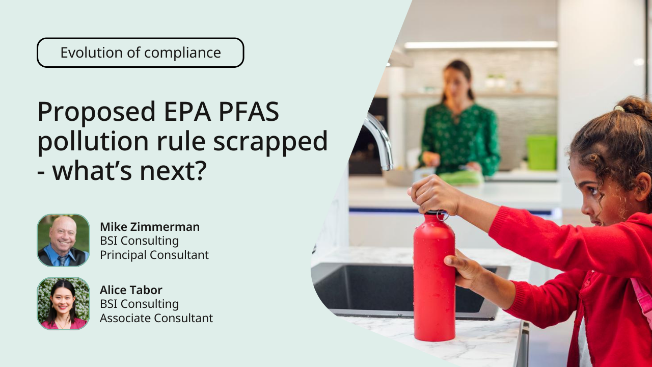 Proposed EPA PFAS pollution rule scrapped - what’s next? Proposed EPA PFAS pollution rule scrapped - what’s next?