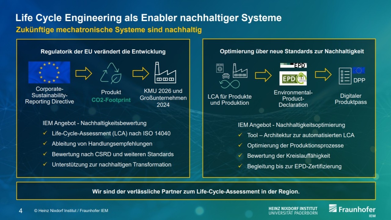 Life-Cycle-Engineering (LCE) / Life-Cycle-Assessment (LCA) Life-Cycle-Engineering (LCE) / Life-Cycle-Assessment (LCA)