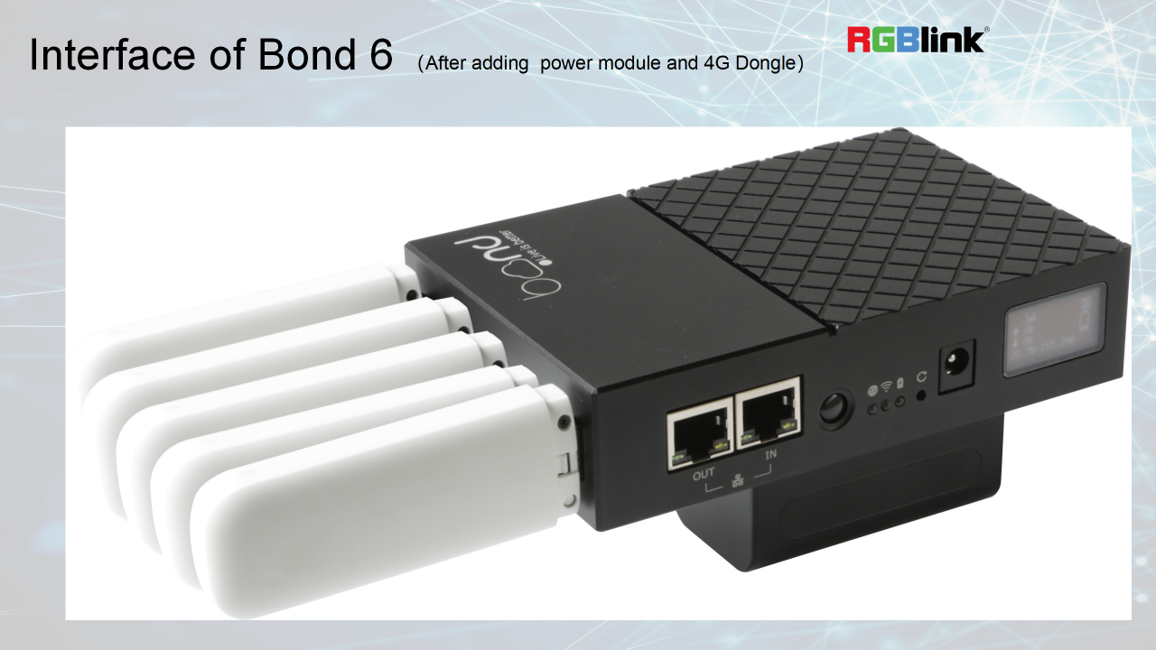 Bonding router for outdoor live and on-the-go scenarios Bonding router for outdoor live and on-the-go scenarios