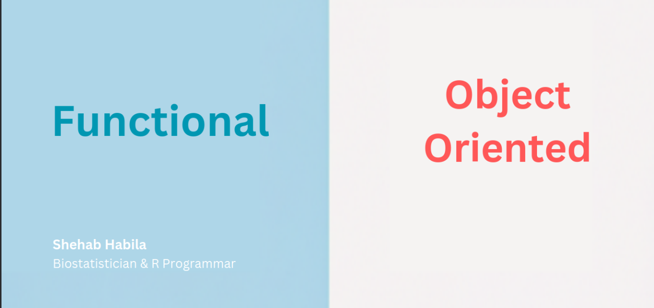 In R.. Functional Programming vs. Object-Oriented Programming In R.. Functional Programming vs. Object-Oriented Programming