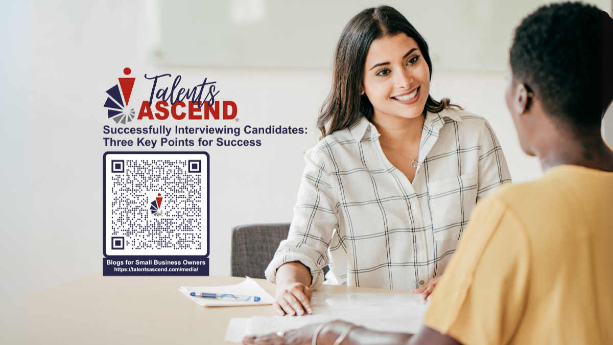 Successfully Interviewing Candidates: Three Key Points for Success Successfully Interviewing Candidates: Three Key Points for Success
