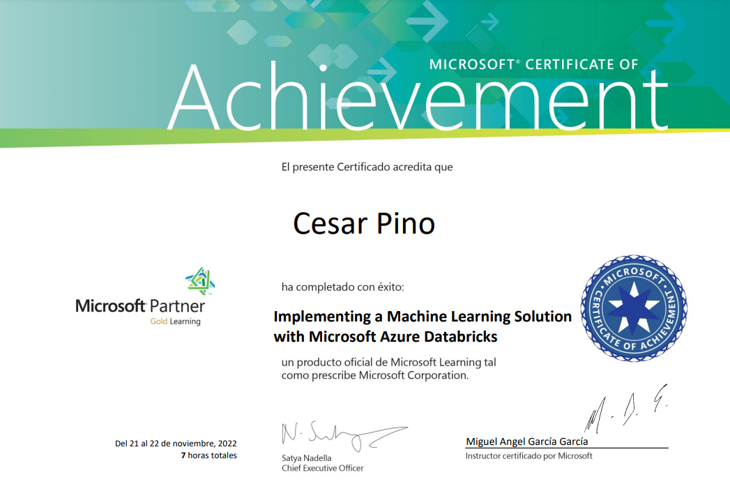 Implementing a Machine Learning Solution with Microsoft Azure Databricks Implementing a Machine Learning Solution with Microsoft Azure Databricks