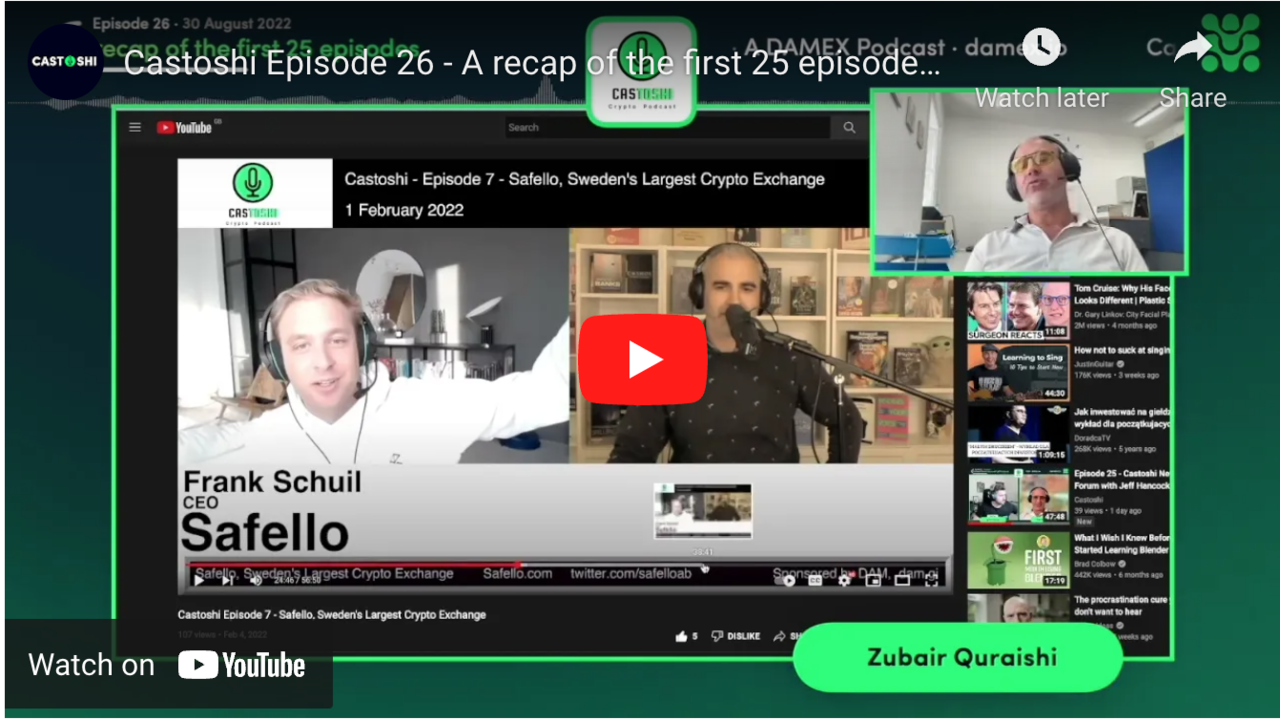 Castoshi Crypto Podcast. A recap of the first 25 episodes of my podcast! Castoshi Crypto Podcast. A recap of the first 25 episodes of my podcast!
